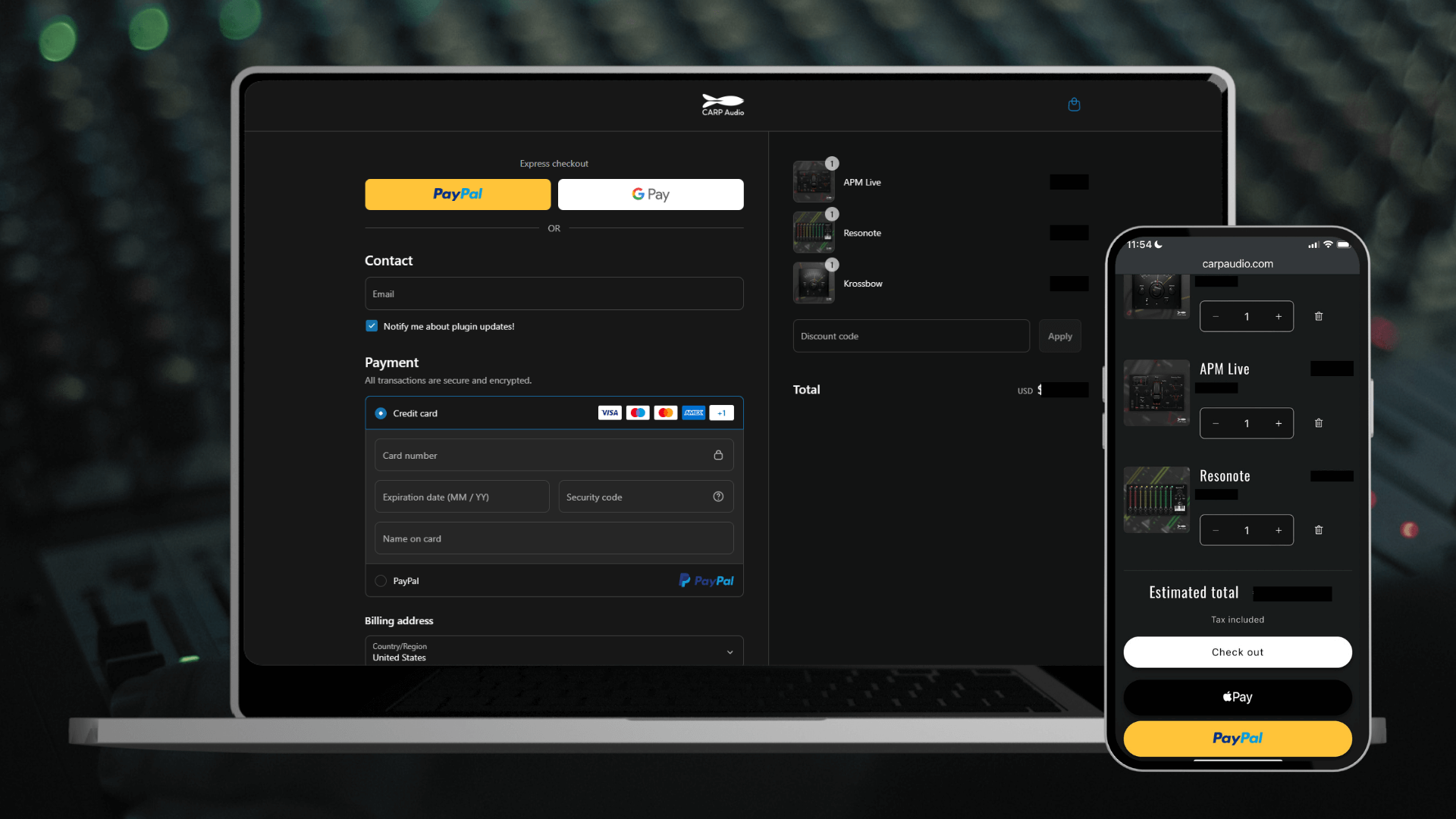 What is it like ordering plugin(s) from CARP Audio?